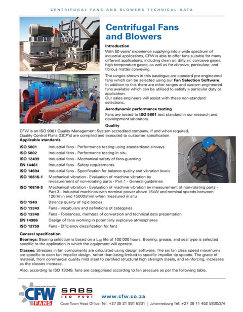 CFW Fans Company | South Africa | Information Downloads